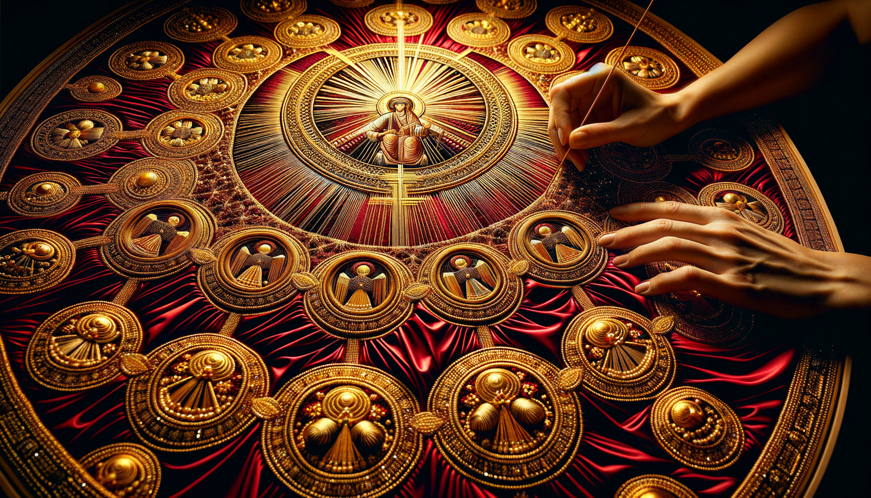 Icônes Byzantines et Broderies Haute Couture : Influence Sacrée