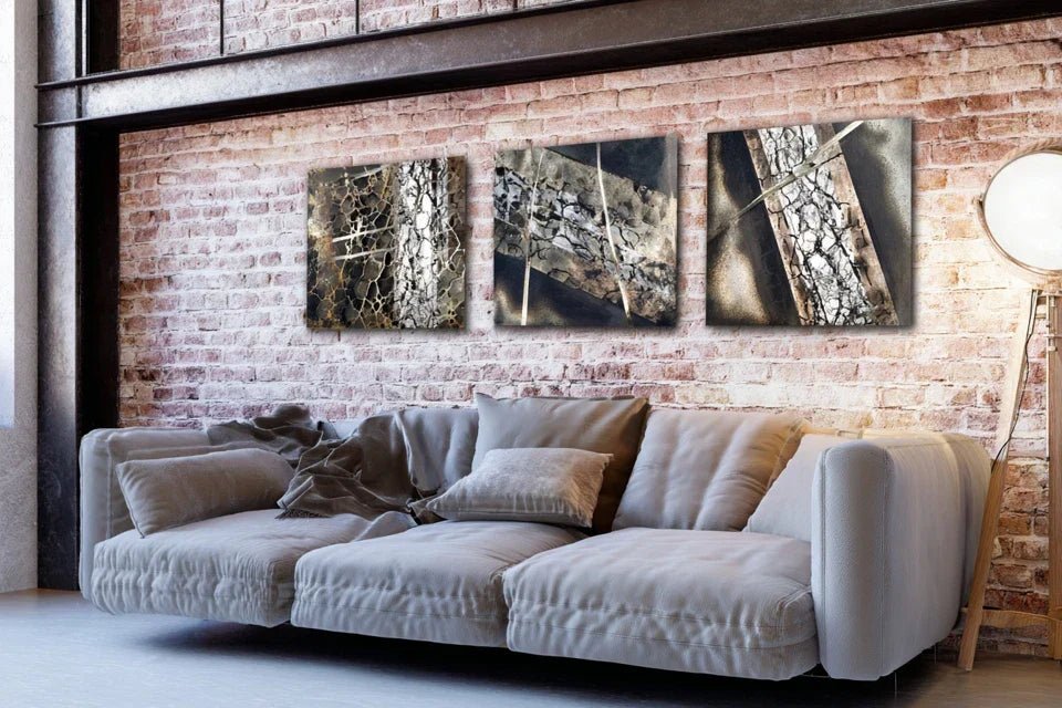 Tableau déco industrielle : art mural aluminium design