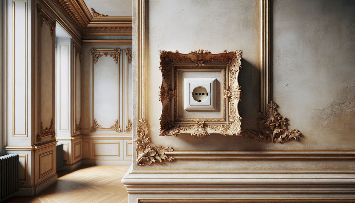 Cacher des Prises avec des Tableaux dans un Vieil Appartement