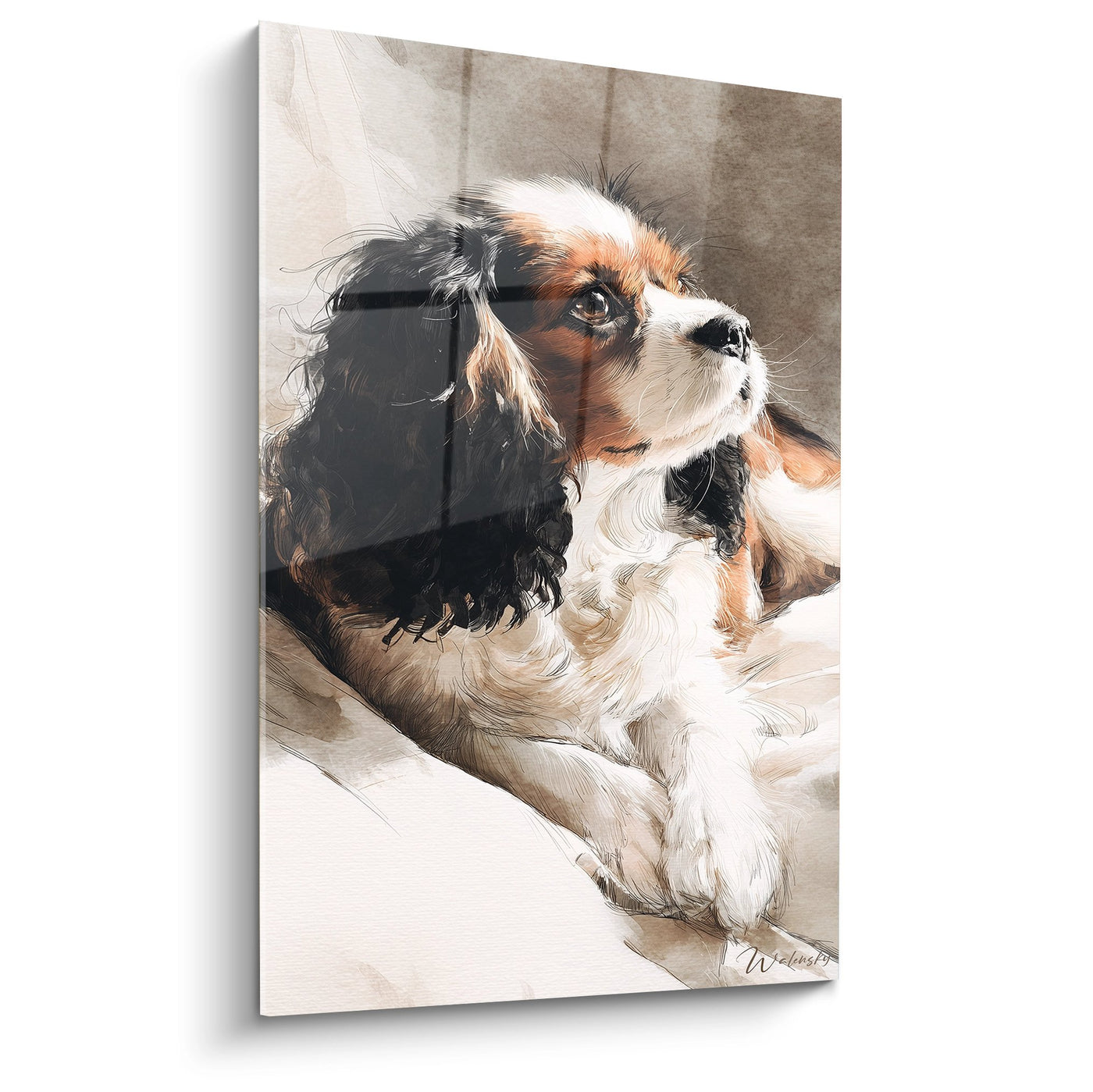 Obraz Cavalier King Charles Okulary VR - Sztuka Nowoczesna